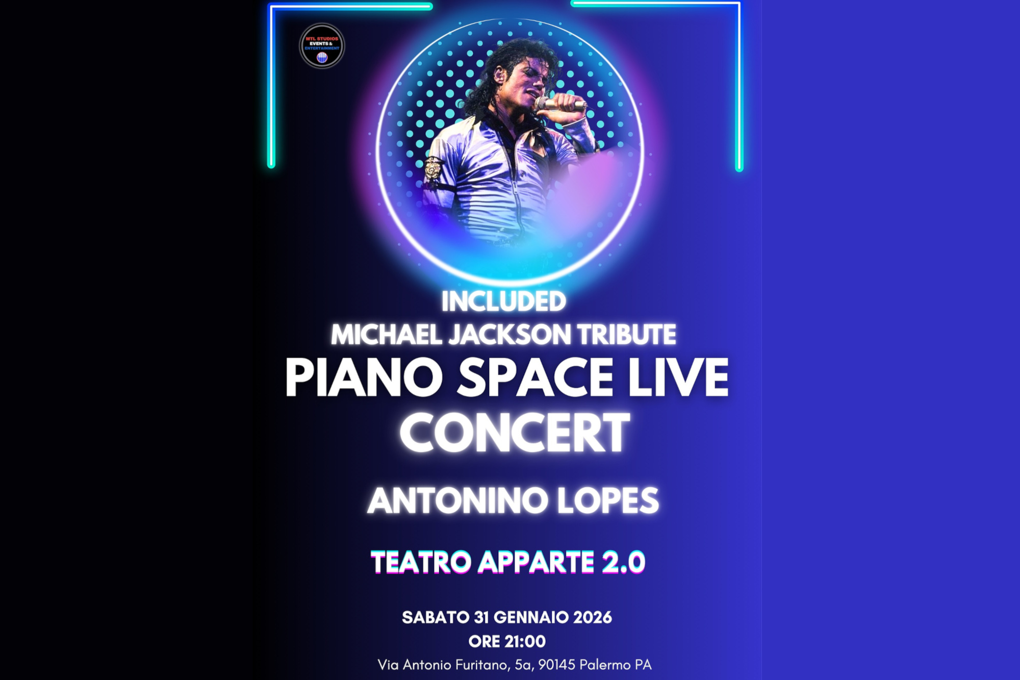 ''Piano Space Live Concert - Michael Jackson Tribute'' al Teatro ...