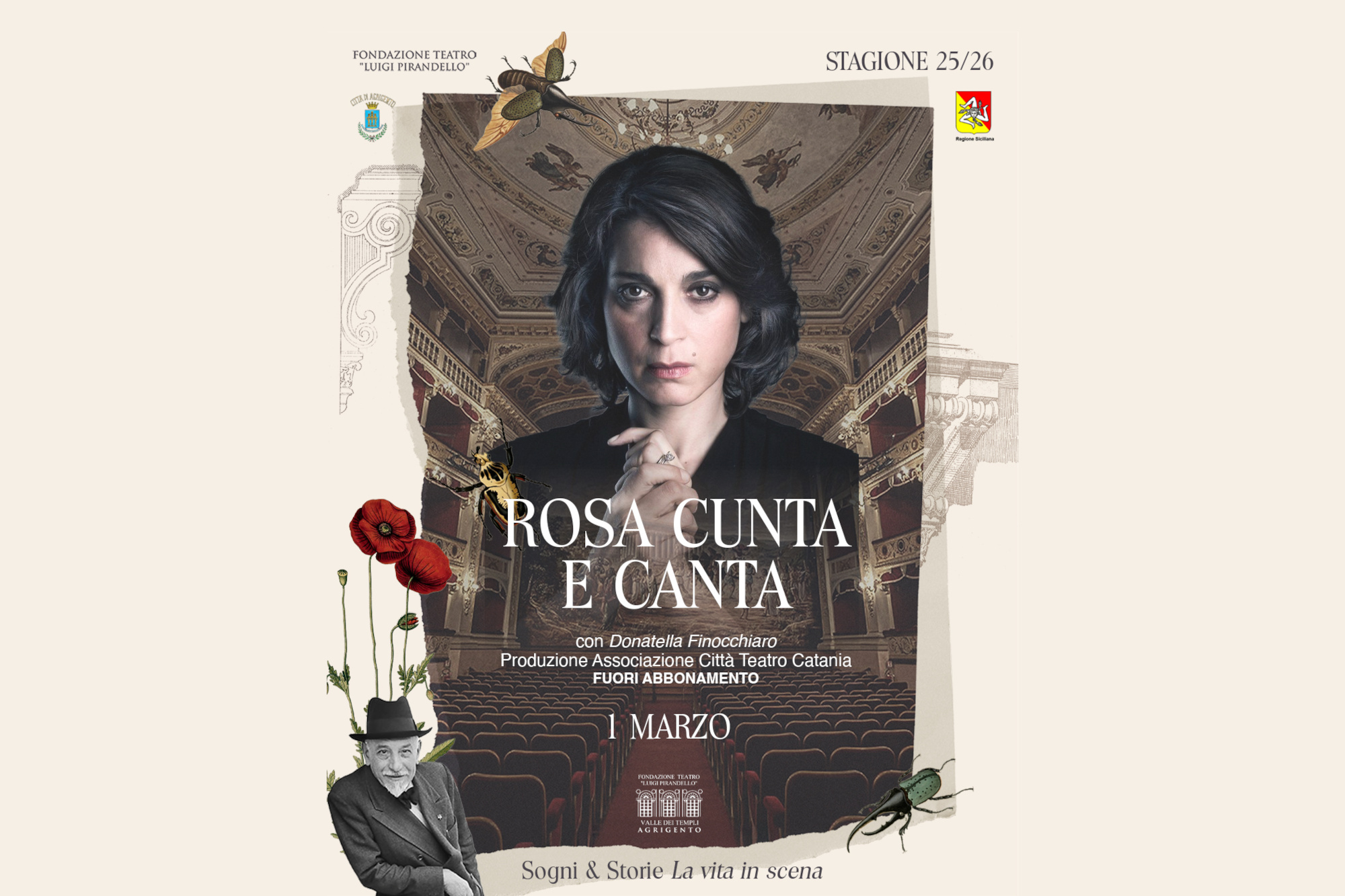 ''Rosa Cunta e Canta'' di e con Donatella Finocchiaro al Teatro ...