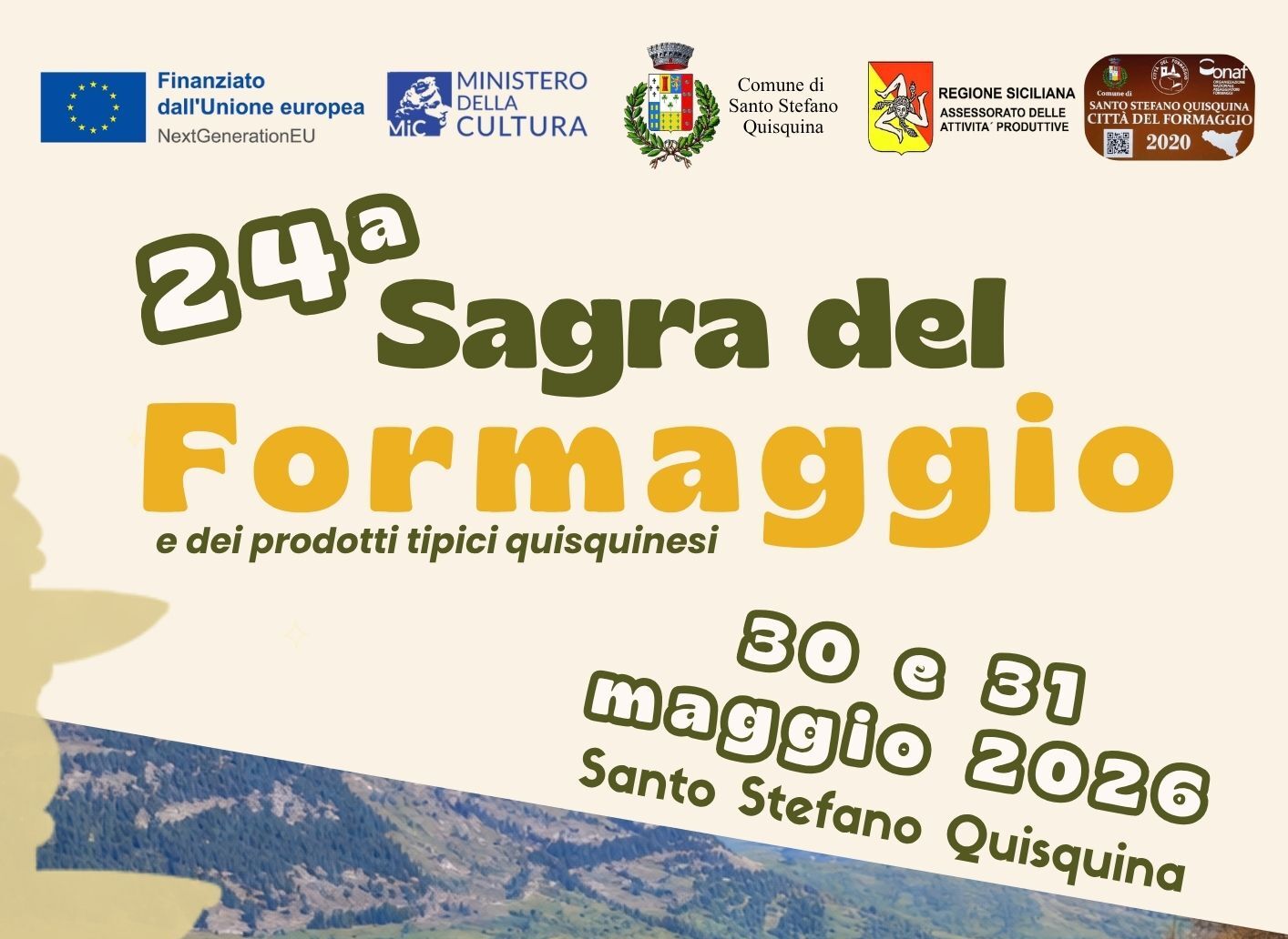 Sagra del Formaggio e dei Prodotti Tipici Quisquinesi - Centro Storico ...